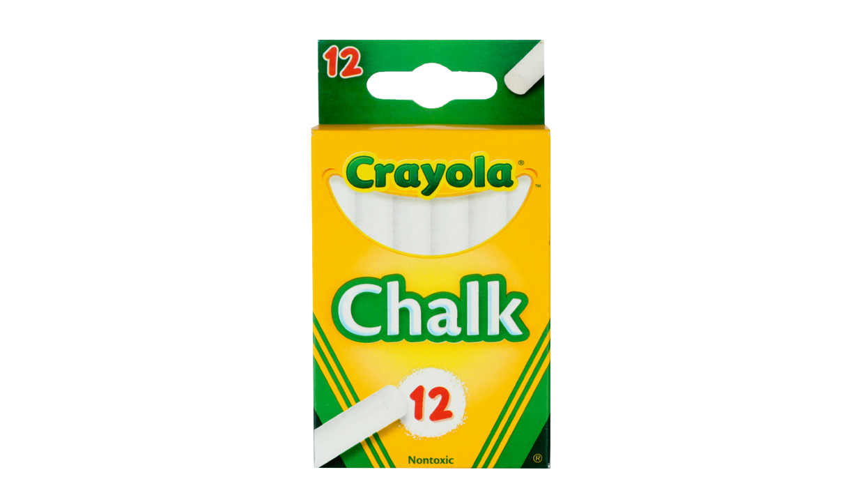 set de 12 tizas blancas chalk crayola EFast Online