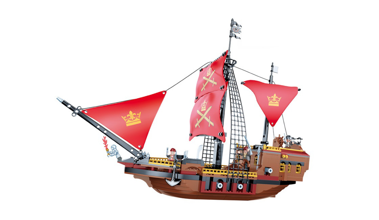 barco pirata armable the queen cogo